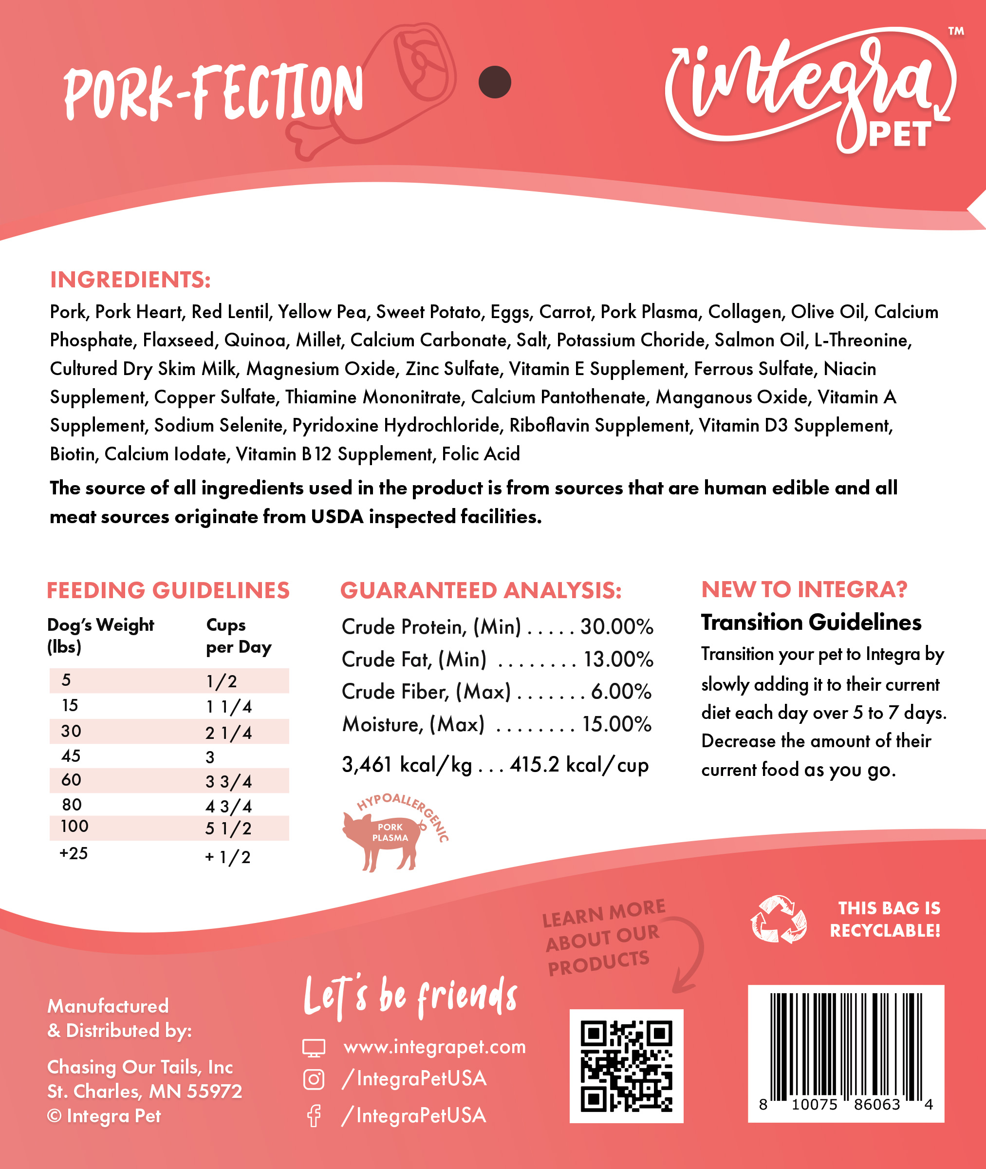 Air-Dried Complete Pork-Fection 2oz Sample Bag – IntegraPet