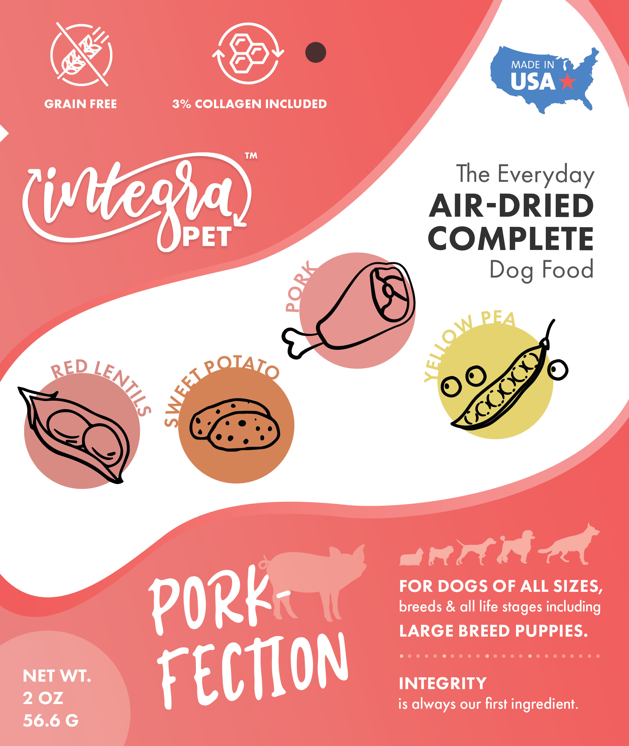 Air-Dried Complete Pork-Fection 2oz Sample Bag – IntegraPet